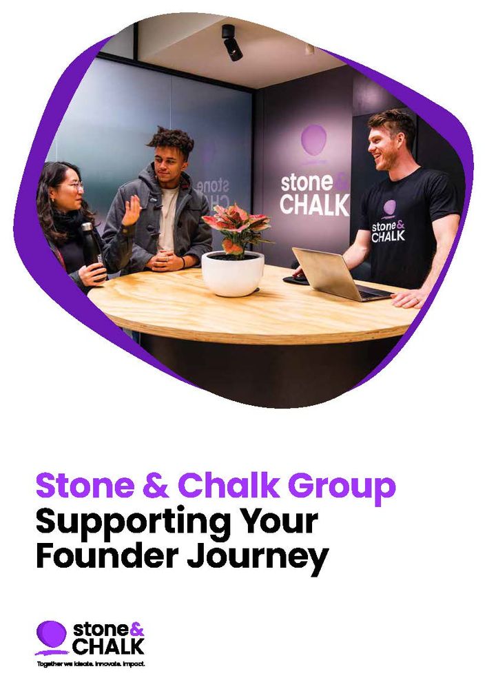 Stone & Chalk brochure for startups | Stone & Chalk